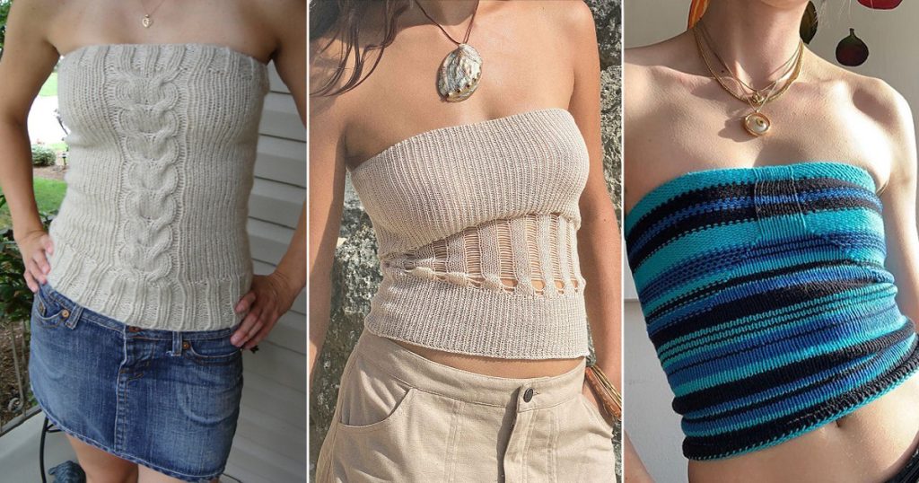 14 Knitted Tube Tops Free Patterns - Knit-Knit