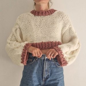 15 Oversized Chunky Knit Jumper Free Patterns - Knit-Knit