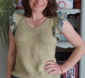 15 Knitted Ruffle Dress Free Patterns - Knit-Knit