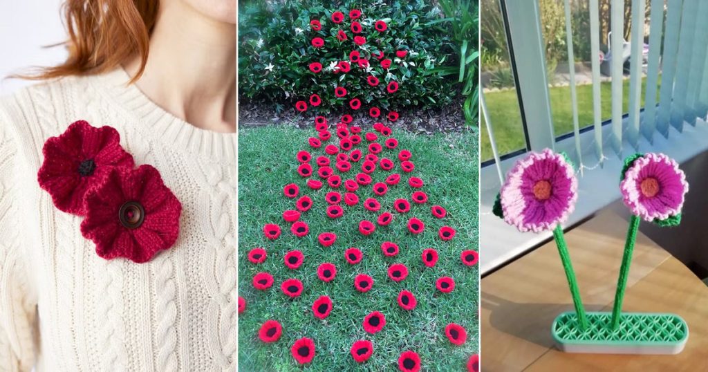 13 Free Poppy Knitting Patterns - Knit-Knit