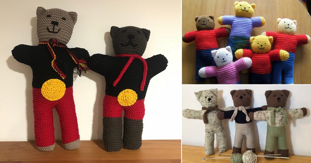 10 Knitted Trauma Teddy Free Patterns - Knit-Knit