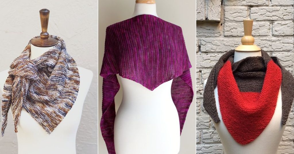 17 Knitted Triangle Scarf Free Patterns - Knit-Knit