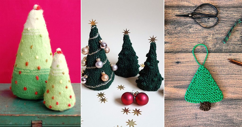 21 Knitted Christmas Tree Free Patterns - Knit-Knit