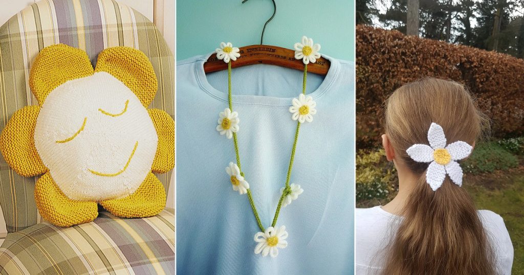 10 Daisy Free Knitting Patterns - Knit-Knit
