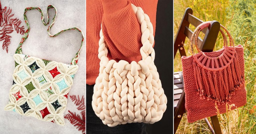 14 Knitted Tote Bag Free Patterns - Knit-Knit