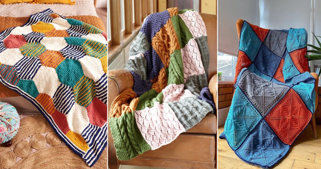 8 Knitted Quilt Free Patterns - Knit-Knit