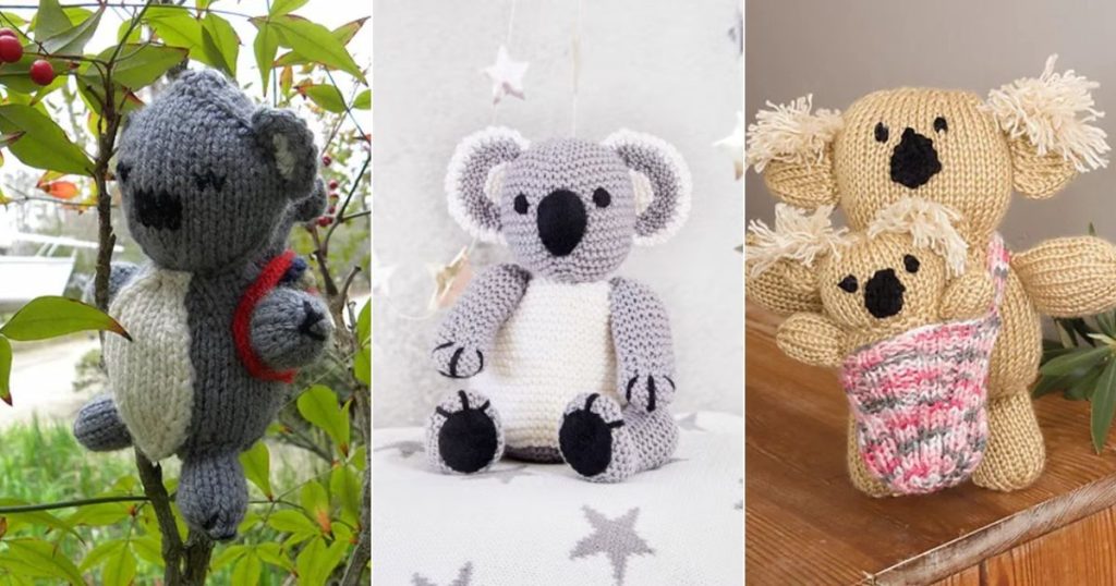 8 Free Knitted Koala Patterns - Knit-Knit
