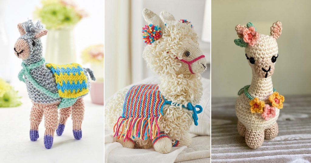 8 Free Knitted Llama Patterns - Knit-Knit