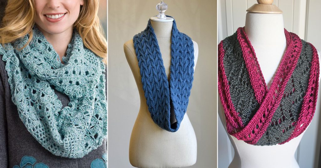 14 Free Knitting Infinity Scarf Patterns - Knit-Knit
