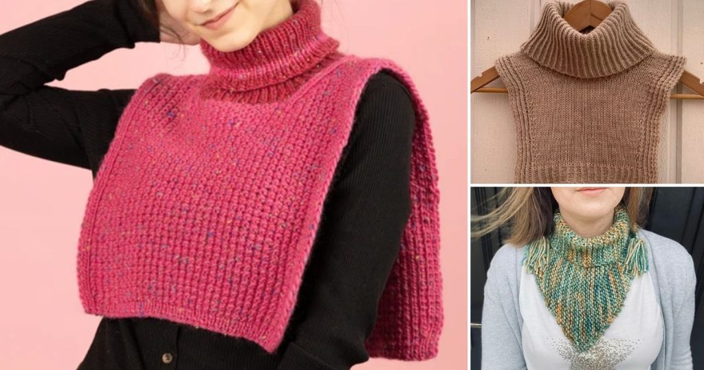 10 Neck Warmer Free Knitting Patterns - Knit-Knit