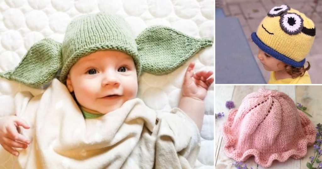 8 Baby Hats Free Knitting Patterns for Beginners - Knit-Knit