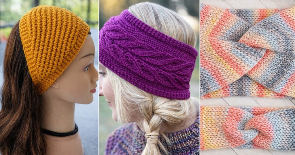 14 Knitted Headbands Free Patterns - Knit-Knit