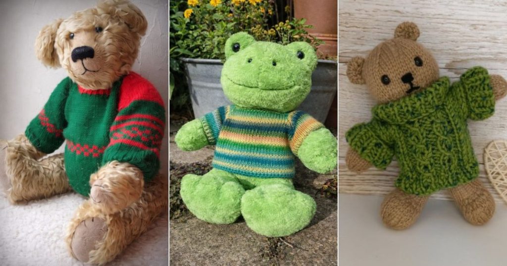 7 Knitted Teddy Sweater Free Patterns - Knit-Knit
