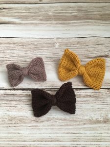 12 Hair Bow Free Knitting Patterns - Knit-Knit