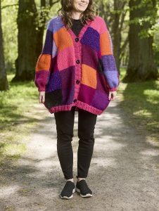 9 Knitted Patchwork Cardigan Free Patterns - Knit-Knit