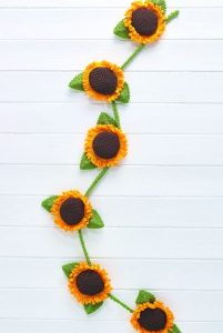 9 Knitted Sunflower Free Patterns - Knit-Knit