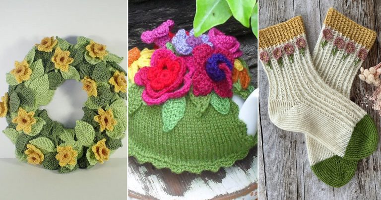 7 Knitted Tulip Free Patterns - Knit-Knit