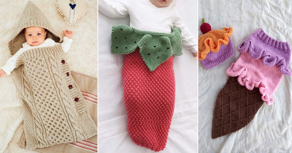 11 Knitted Baby Cocoon Free Patterns - Knit-Knit
