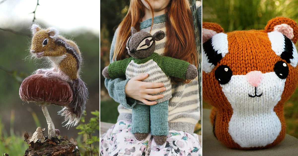 Amigurumi Toy Chipmunk Free Knitting Patterns - Knit-Knit