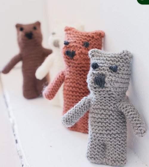 10 Knitted Mini/ Pocket Trauma Teddy Free Patterns - Knit-Knit